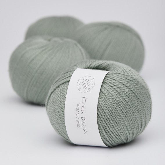 Krea Deluxe Organic Wool 1 Lysegrøn 32 – Garn Galore